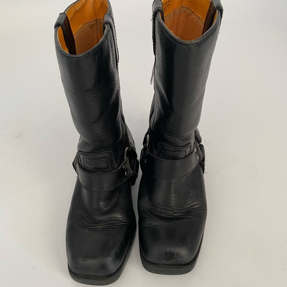 Frye | Shoes | Frye Rivet Harness Faux Leather Moto Boot 3m | Poshmark